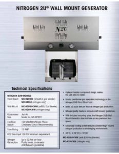 WM NITROGEN GENERATOR CUT SHEET | Chill-Rite 32